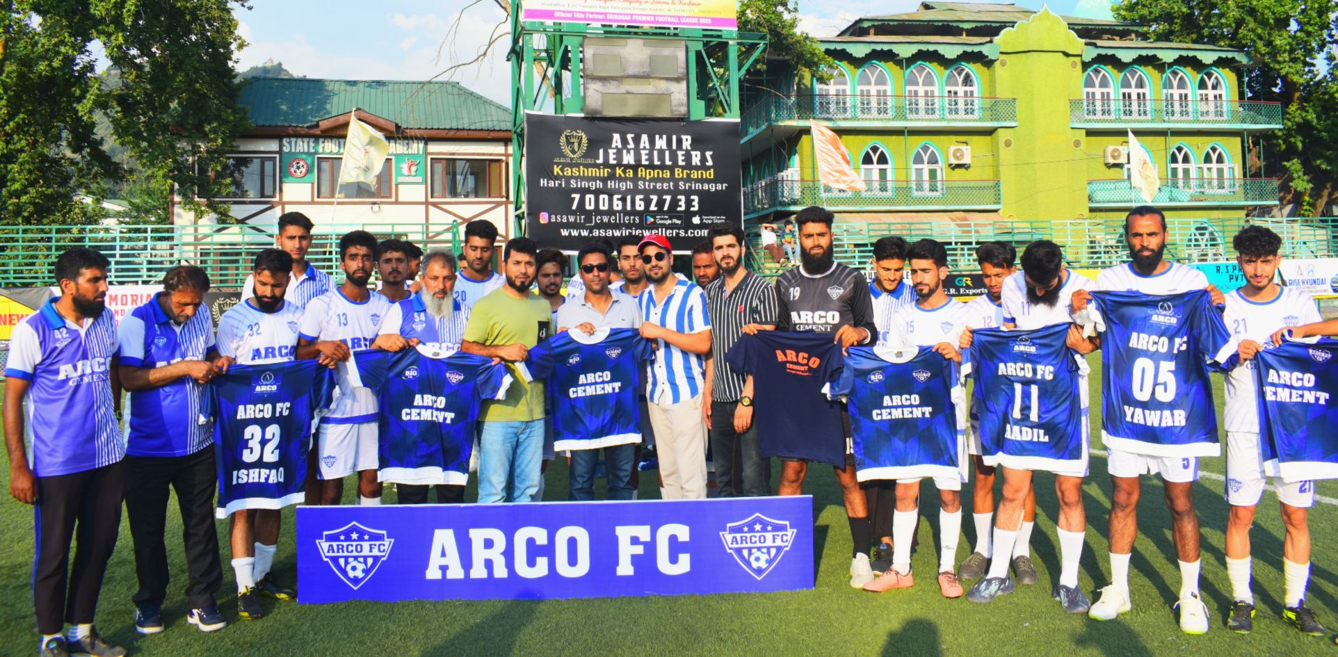 Arco FC Unveils Striking New Jersey for the Season at TRC Srinagar ...