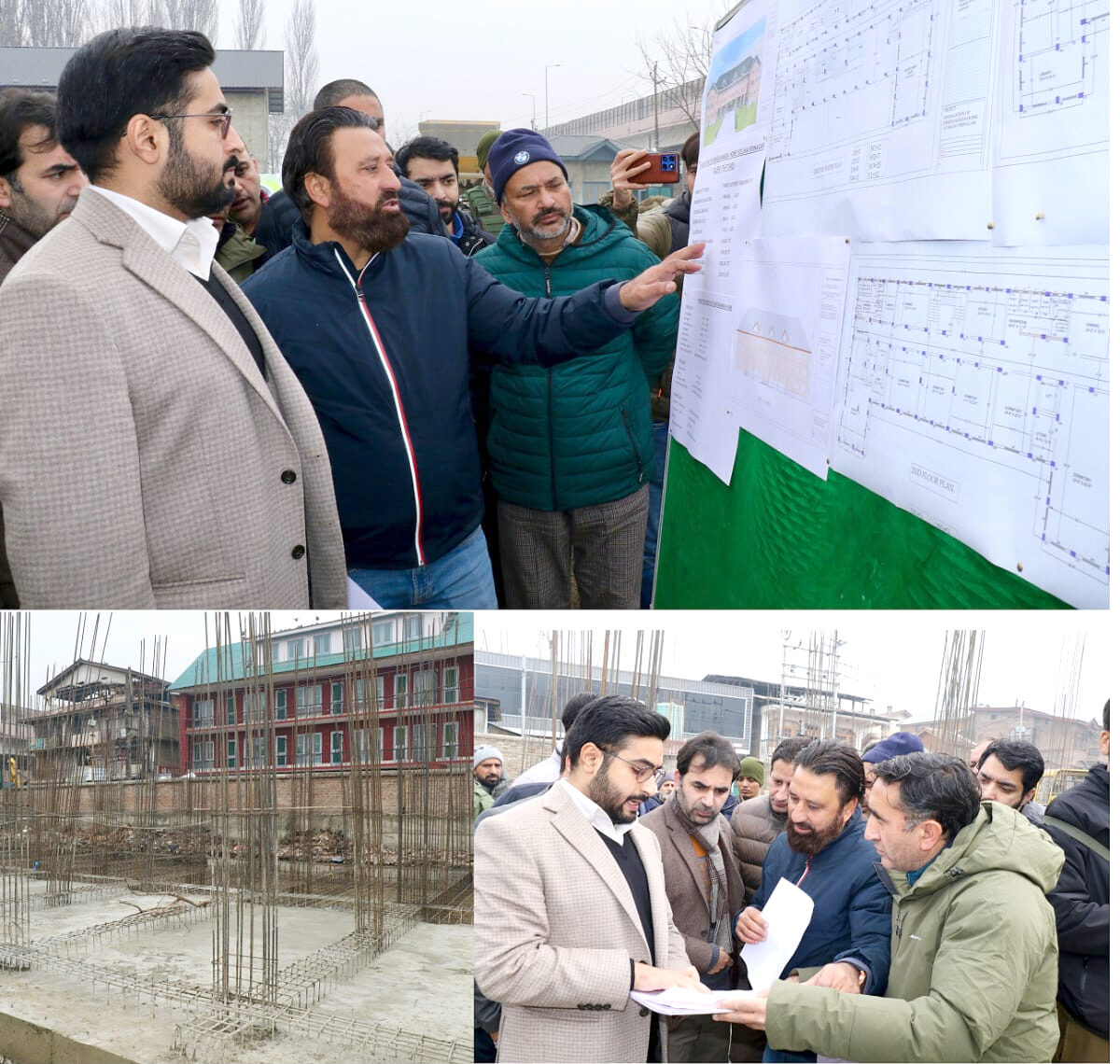 DC Srinagar inspects progress of infra works at Abhinandan School for ...