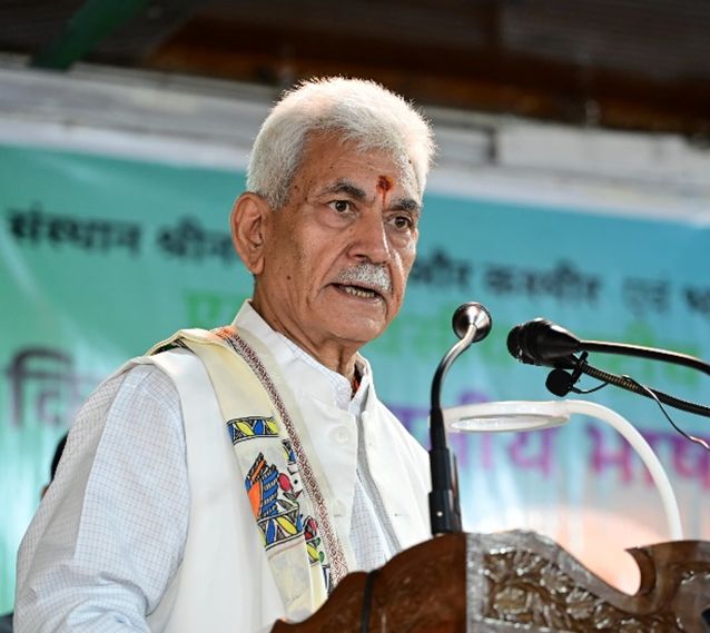 LG Sinha releases Hindi Poetry Book “Hindora” by noted writer Dr ...