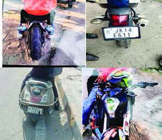 Number Plate Masking emerging as new challenge for J&K Police – The ...