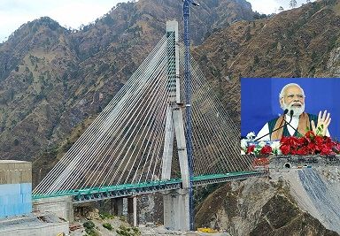 PM Modi Praises Completion Of Anji Khad Bridge, India’s First Cable ...