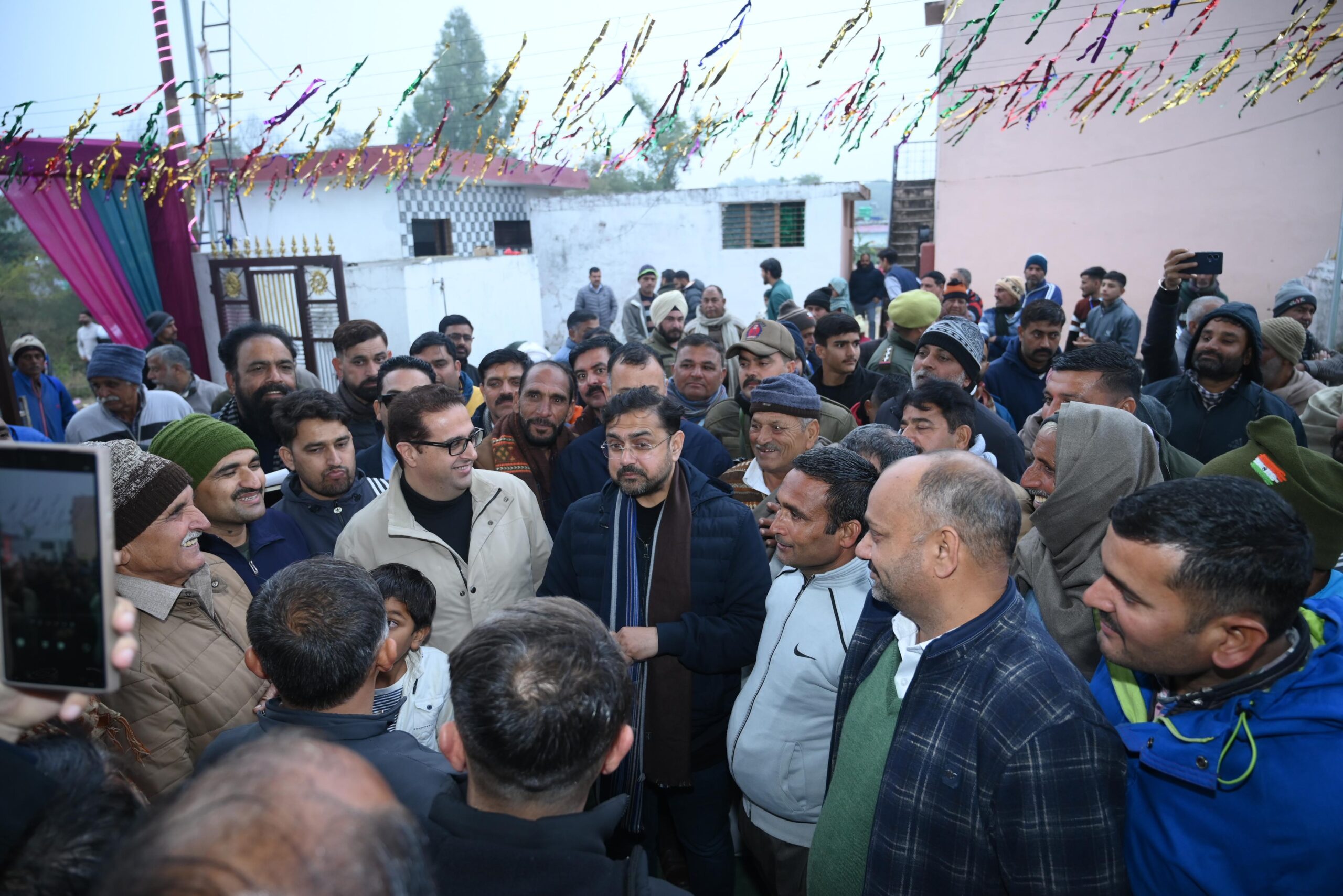 Satish Sharma pays obeisance at Dev Sathan Balli, announces ₹30 lakh ...